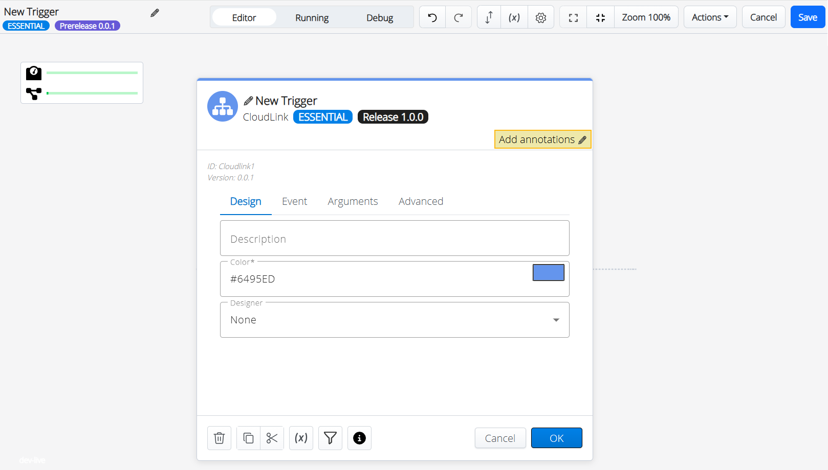 Einen Auslöser erstellen